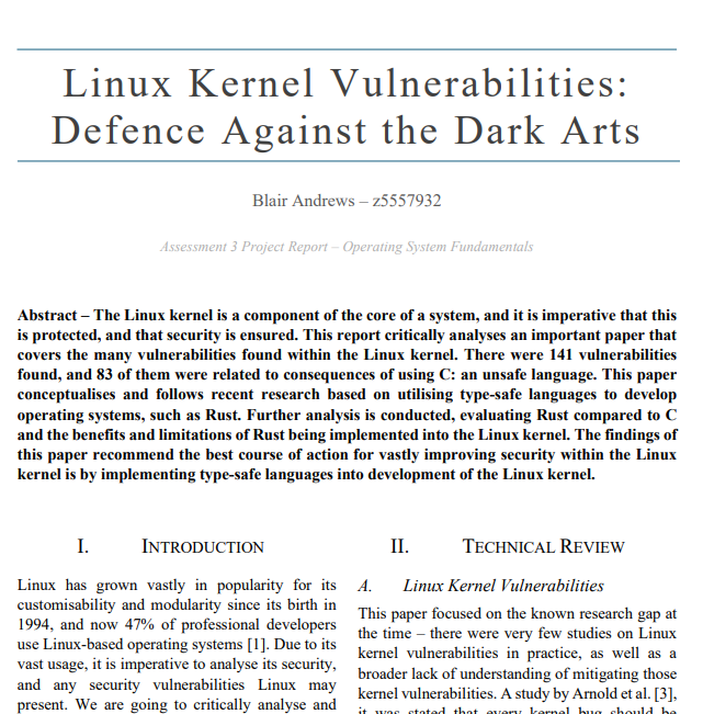 Blair Andrews - Portfolio